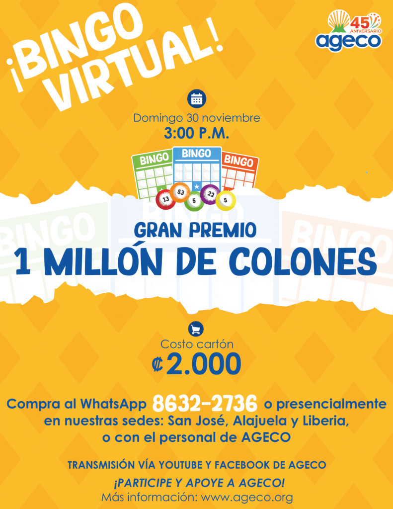 AGECO realizará bingo con premio de un millón de colones - La Esquina 506