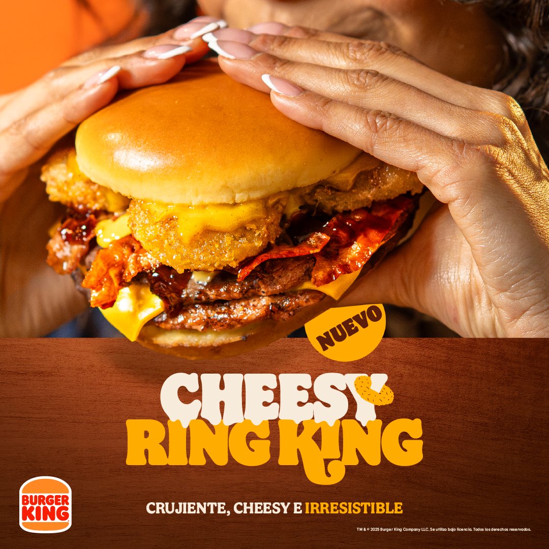 Burger King presenta el Cheesy Ring King y los Cheesy Rings: crujientes ...