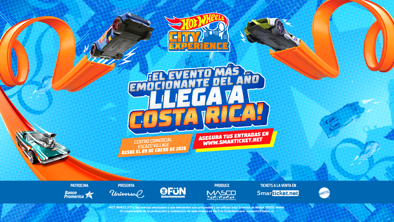 Hot Wheels City Experience Costa Rica llega por primera vez al país ...