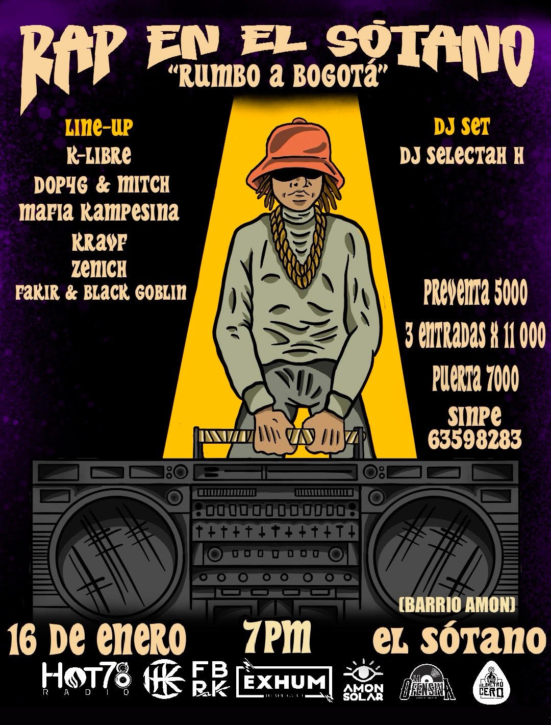 Fakir anuncia su evento de Rap en El Sótano “Rumbo a Bogotá” - La ...